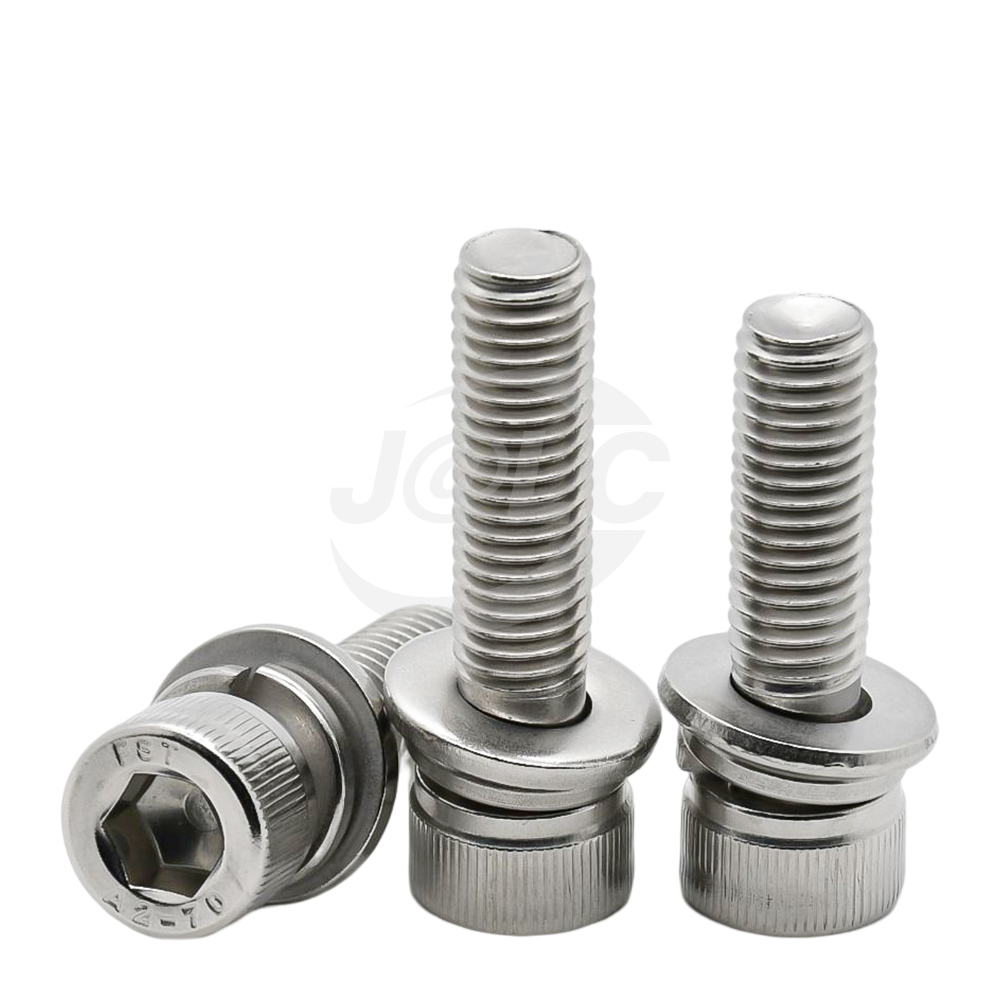 Hexagon socket head screw with flat and spring washer | JLCMC