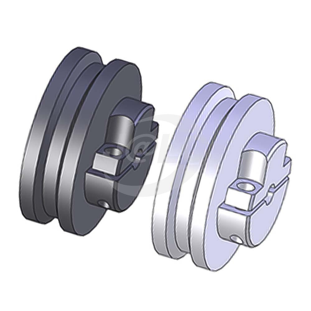 Round-Belt Pulleys - V-Groove, Separate Clamping | JLCMC